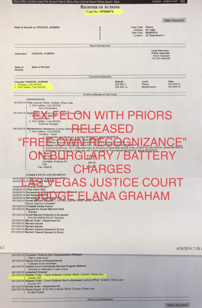 EX-FELON WITH BURGLARY / DOMESTIC BATTERY CHARGES - UNACCOUNTABLE JAIL ...